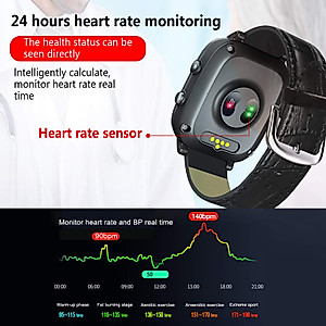 Elderly GPS Smart Watch Phone, 4G Heart Rate Blood Pressure Monitoring Smartwatch, 1.3" Touch Screen Camera Anti-Lost SOS Safety Fence Waterproof for Dementia Alzheimer's Christmas Birthday Gift