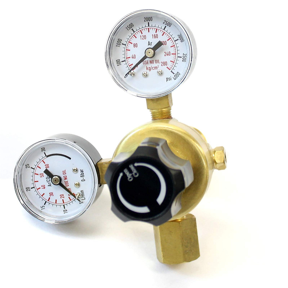 Argon CO2 Regulator Gauges CGA580 & 48" Hose Fits Miller Mig Tig Welders