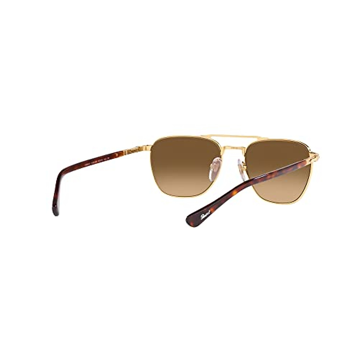 Persol PO2494S Square Sunglasses, Gold/Brown Gradient Polarized, 53 mm