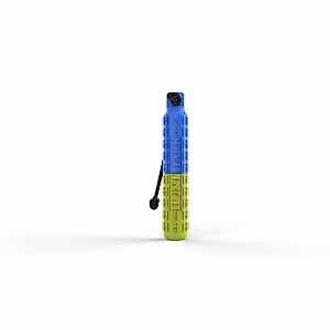 HUNTMARK Dog Bumpers – Standard Fetch Trainer for Hunting and Sporting Dogs – Puppy Training Dummy with Textured Pattern – Color-Spectrum Retrieving Bumpers – 12 x 2-inch – Blue and Yellow