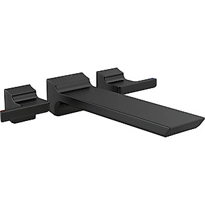Delta Faucet T5799-BLWL Pivotal Wall Mount Tub Filler Trim, Matte Black