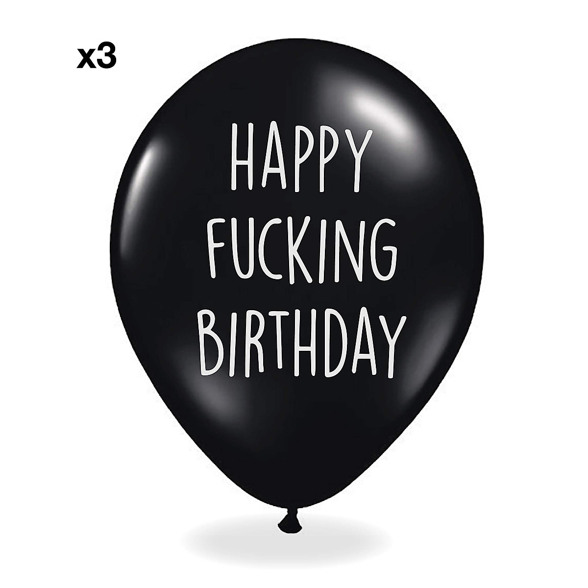 Funny Party Pieces Abusive Birthday Balloons - Pack Of 12 Different Funny Offensive Balloons (For Her)
