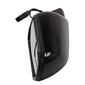 Kool Vue Driver & Passenger Side Power Non-Heated Mirrors for Ford Mustang 2015-2020 With Spotter Glass; Without Signal Light, Memory & Puddle Lamp Paintable
