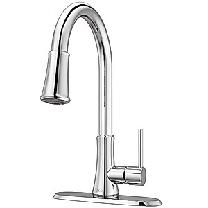 Pfister 961250A Deckplate for Pfirst Series Pull Down Faucet, Polished Chrome