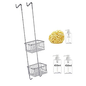Magionline Shower Caddy Hang Over The Shower door |shampoo holder for shower