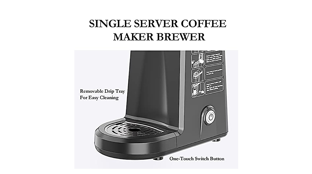 CHULUX Single Serve Coffee Maker - Fast & Compact Coffee Brewer