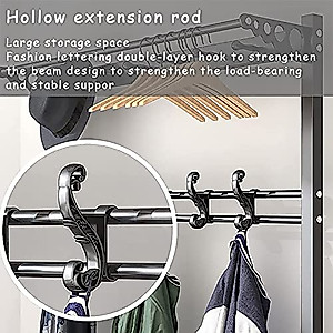 SoOSSN Entryway Bench with Coat Rack,3-in-1 Hall Tree Storage Bench,Coat Rack Shoe Bench with Hooks,Shoe Rack,Cushion,Easy to Assemble (Color : Purple, Size : 39inch)