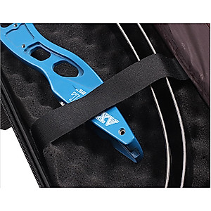 tonchean Takedown Recurve Bow Case Hard, ABS Hard Shell Recurve Bow Case, Long Bow Case Lightweight Travel Bow Case for Hunting Shooting Practice