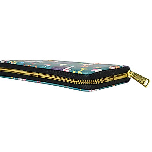 Loungefly Disney Wallet Princess Sidekicks Print Zip Faux Leather Clutch
