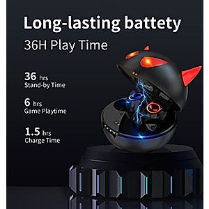 Kids Wireless Earbuds Bluetooth, Wireless Earphones with Noise Reduction Bluetooth 5.0 Waterproof Sport TWS Stereo Lightweight in-Ear-Headphones with Built-in Mic for iPhone/Android/Samsung Phones