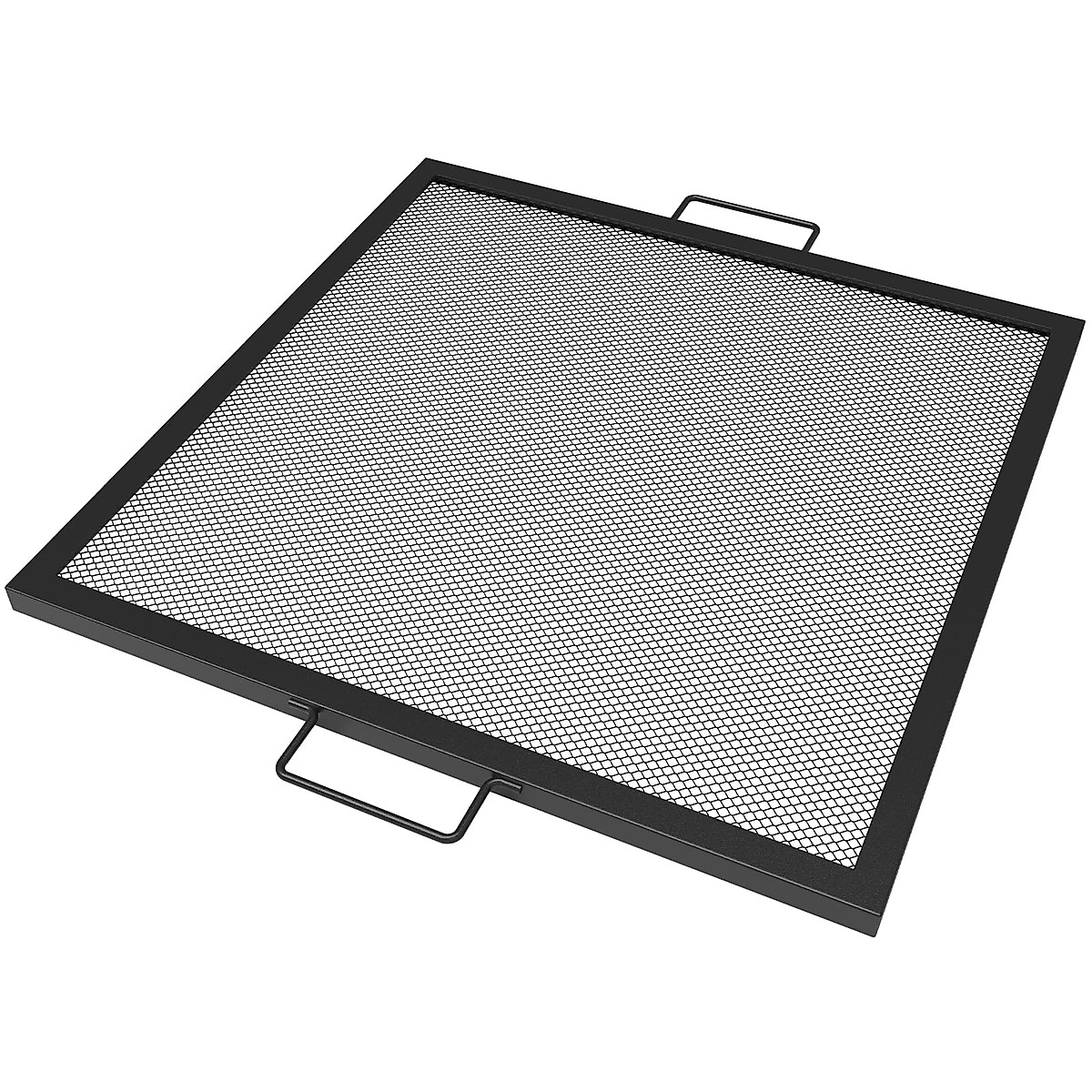 VEVOR Rectangle Fire Pit Grate, X-Marks Rectangle Grill Grate, Black Steel Fire Grate, Fire Pit Cooking Grate with Handles, Fire Grill Grate for Fire Pit, (36 x 36-inch)