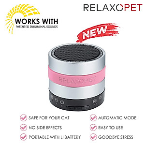 RelaxoPet PRO, Relaxation Trainer for Cats, Stress Relief and Calming Device for Cats Helps with Cat Anxiety, Reduces Destructive Behavior, Spraying, Scratching. Subliminal Sound Calming Aid
