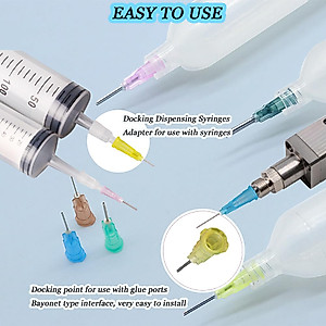 180 Pcs Dispensing Needle Tips, Blunt Tip Dispensing Needles with Luer Lock, Industrial Liquid Dispenser Needle for Oil Glue Applicator and Syringes (10 Sizes)