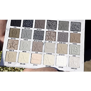 Polet Smokey Eyeshadow Palette 24 Matte Glittery Shades Eyeshadow Palette, Long-lasting Bright waterproof colorsSmoky Eye Shadow for Girls and Women (Set 1, Black Grey Silver) 5.2911 Ounce