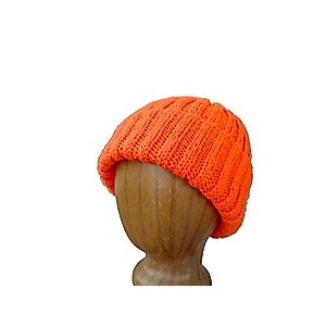 Beanie Hat, Wool Blend, Men Women Teens, Hand Knit Wool Acrylic, Ribbed Toque Watch Cap