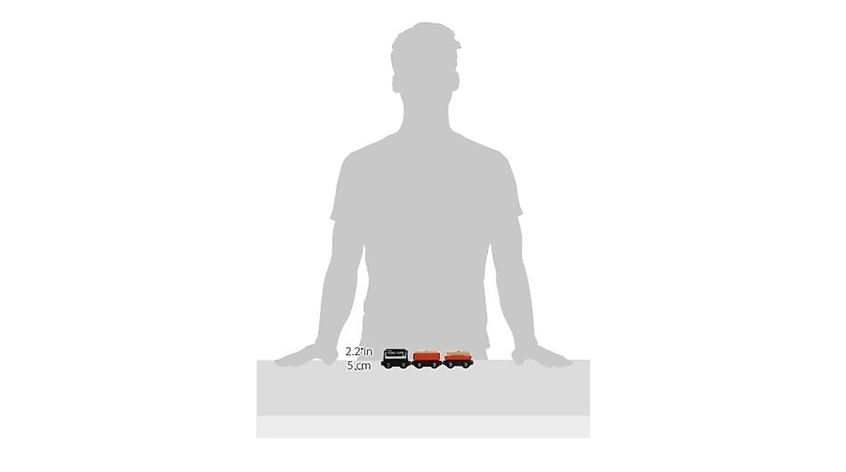 Orbrium Toys 5 Cargo Train Car Set for Wooden Railway Fits Thomas The ...