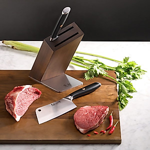 Cangshan L Series 3-Piece HUA Cleaver Block Set, German Steel Forged, Black, 1027426