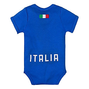 BDONDON Unique Nonna Italian Soccer Outfit for Newborn Boys & Girls Blue Baby Italy Clothes for Fans (Italia-S, 3-6 Months)