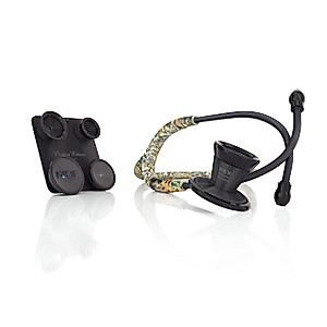 MDF Instruments Realtree Edge ProCardial Cardiology Stethoscope + MDF Pediatric and Neonatal Attachments with Clip