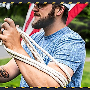 SGT KNOTS Twisted 100% Cotton Rope for DIY Projects, Crafts, Macrame Cord, Commercial, Agricultural - High Strength, Natural (1/4" x 50ft, Natural)