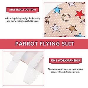Clothing Clothes Bird Diapers Flight Suite Liners: 4pcs Washable Parakeet Diapers Reusable Bird Flight Suit Diaper Parrots Nappy Clothes Birds Accessories XS Parakeet Bird Cage
