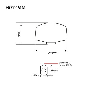 MAXCHEER 6PCS Metal Big Square Shape Acoustic Classical Guitar Tuning Keys Machine Head Replacemen Buttons knob Handle Tip (Chrome)