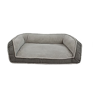 Arlee Deep Seated Lounger Sofa Pet Bed, Small/Medium, Chocolate Brown