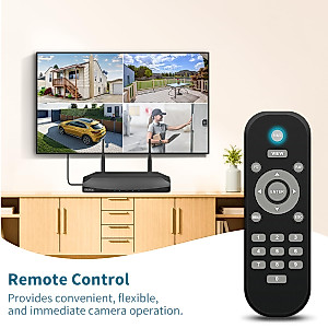 Wireless Security Camera System, Home Video Surveillance,3.0MP Cameras for 24/7 Indoor Outdoor Recording (4Cams)