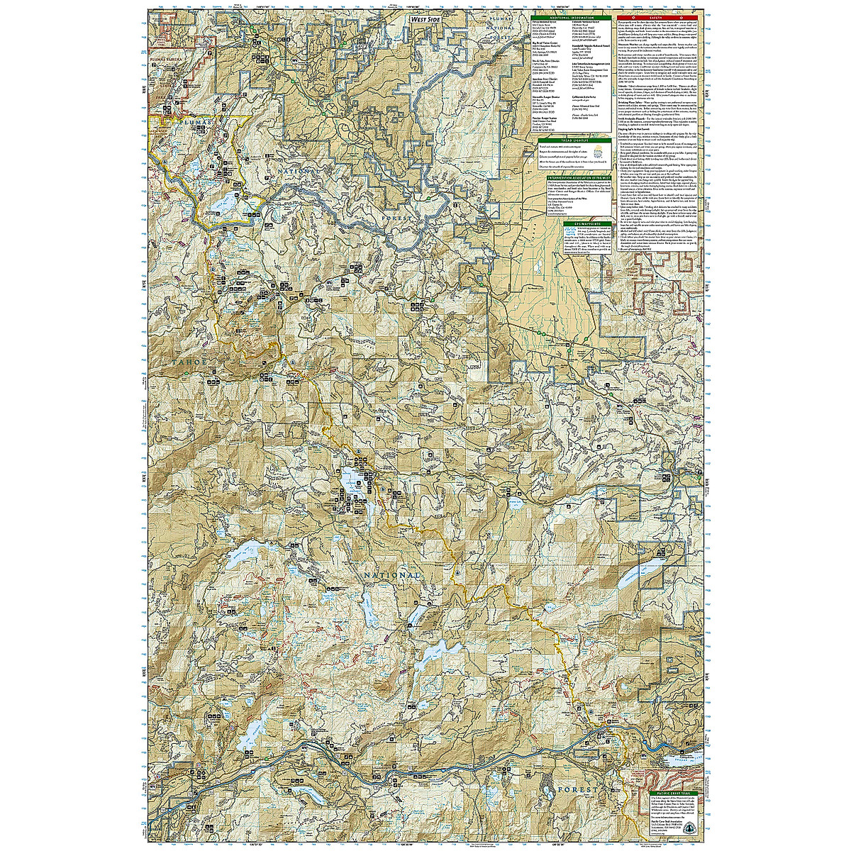 Tahoe National Forest East Map [Sierra Buttes, Donner Pass] (National Geographic Trails Illustrated Map, 805)
