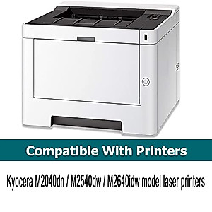 TK-1172 (1T02S50US0) TK1172 Black Toner Cartridge Replacement for Kyocera ECOSYS M2040dn M2540dn M2540dw M2640idw Laser Printers (Black,1-Pack) No Damage to The Machine,No Fading,No Streak.