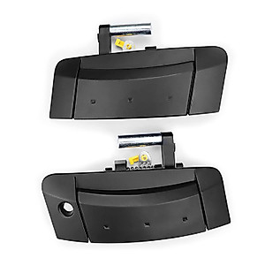 USTAR Black Exterior Door Handle Fit for Nissan 350Z 2003-2009 Left Driver and Right Passenger Pair Kit 80607-CD41E 80607-CD40E 80607-CD401 80607CD40B 80607CD40C