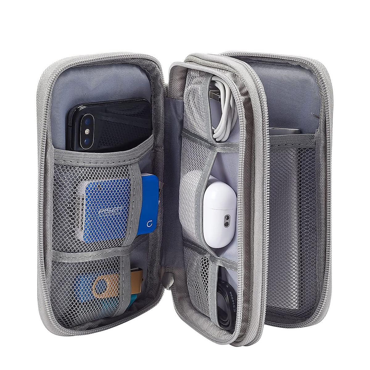 Large Capacity Pencil Case, Pencil Bag Pen Case Pencil Pouch Office College School Storage Pen Bag for Adults, Teen, Girl, Boy, Pens, Pencils, Highlighters, Markers, Eraser and Other Supplies(Gray)