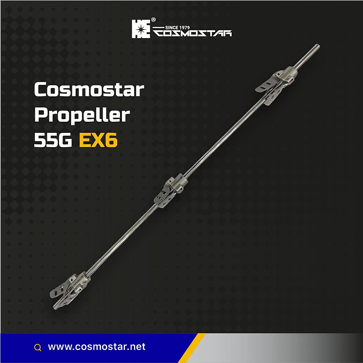 Cosmostar Stainless Steel Mixing Expandable Blade 55 Gallon Paint Mixer Stirring Propeller Tools for Paint Epoxy, Resin, Silicone Stirrer Paddle with ⌀0.47” Shaft Rod