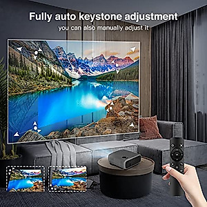 2022 4K FHD 5G WiFi Projector,Bluetooth Projector,4-Point auto Keystone adjustabler, Upgrade 800ANSI 240" Home Theater Video Projector with HDMI, USB, Laptop, iOS & Android Smartphone