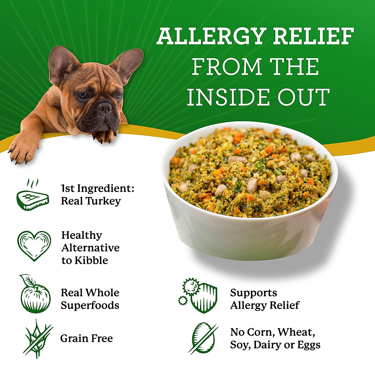 Dr. Harvey's Specialty Diet Allergy Turkey Recipe, Human Grade Dog Food for Dogs with Sensitivities and Allergies, Trial Size (5.5 Ounces)
