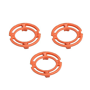 Cinnyi 3PCS Shaver Razor Retaining Lock-Ring Orange Blade Retaining Rings for Norelco Series 7000 9000 RQ12 Models