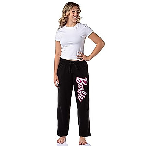 Mattel Womens' Classic Barbie Logo Icon Print Sleep Pajama Pants (XX-Large)