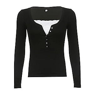 Women Y2K Graphic Long Sleeve T-Shirt Teen Girls Fairy 2000s Clothing Grunge Aesthetic 90s T Shirt Tee Tops