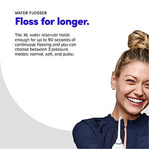 SmileDirectClub Premium Edition Water Flosser - XL Water Reservoir with 2 Nozzles, Waterproof and Cordless Design, 3 Pressure Modes - Removes 99% of Plaque