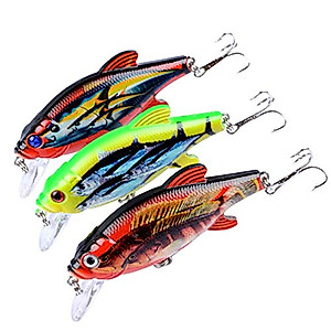 BESPORTBLE 6 Pcs Fishing Bait Lifelike Lure Trout Bait swimbait Swim Baits Lures Trout Fishing Gear Fishing Tackle Saltwater Fishing Lures bass Lure Minnow Fishing Lures Small Fish Fake Bait