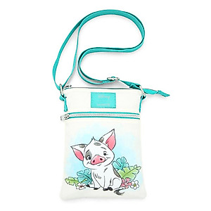 Loungefly Disney Moana Pua & Hei Hei Watercolor Passport Crossbody Bag