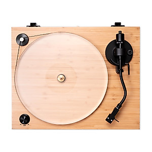 Fluance RT85 Reference High Fidelity Vinyl Turntable Record Player with Ortofon 2M Blue Cartridge, Acrylic Platter, Speed Control Motor, High Mass MDF Wood Plinth, Vibration Isolation Feet - Bamboo