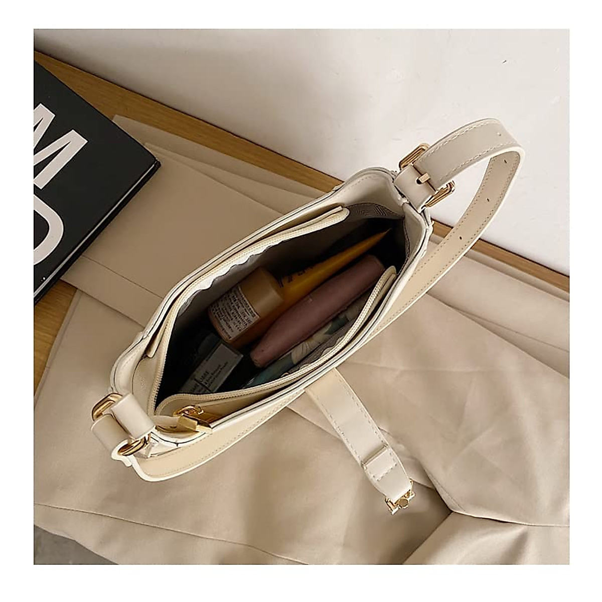 Ladies Fashion Shoulder Bags,Shoulder Bag - PU Leather Wallet Tote,Ladies Shopping Trip Fashion Fabric Multiple Pockets (Green)