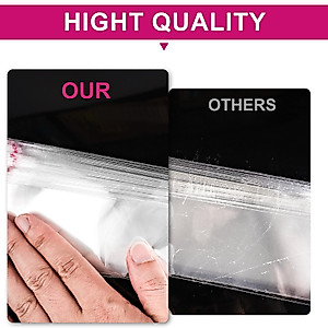 FVOLREM 220 Pcs Self Sealing Cellophane Bags, 2x10 Inches Clear Resealable Packaging Bags for Cookies, Candy, Treats, and Small Products