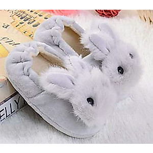 Toddler Girls Boys Home Slippers Fuzzy Warm Winter Indoor Bunny Slipper Kids Lightweight Plush Shoes