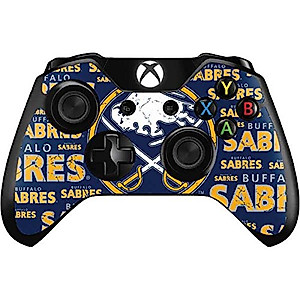 Skinit Decal Gaming Skin Compatible with Xbox One Controller - Officially Licensed NHL Buffalo Sabres Blast Design