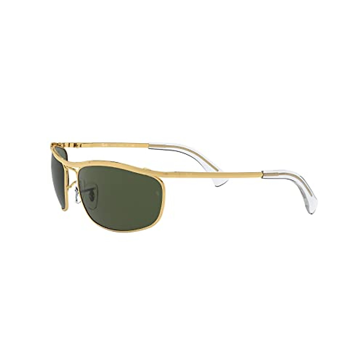 Ray-Ban RB3119 Olympian Rectangular Sunglasses, Gold/G-15 Green, 62 mm