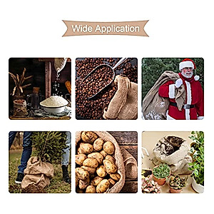 DEDEMCO 3 PCS Burlap Storage Sacks for Gardening,20x27.5 Inch Burlap Potato Sack Race Bags,Planting Growing Bags,Large Food Grade Burlap Sacks for Food Storage