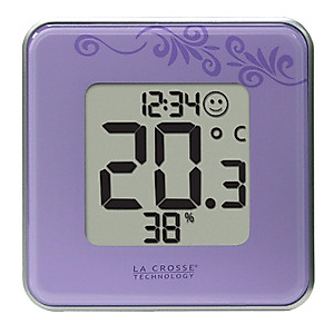 La Crosse Technology 302-604P Purple Indoor Digital Thermometer & Hygrometer Station with Comfort Level icon