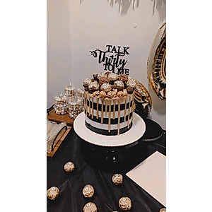 MENGCORE Grand baker cake stand 10 inch wedding cake tools adjustable height fondant cake display accessory for party bakeware (Black)